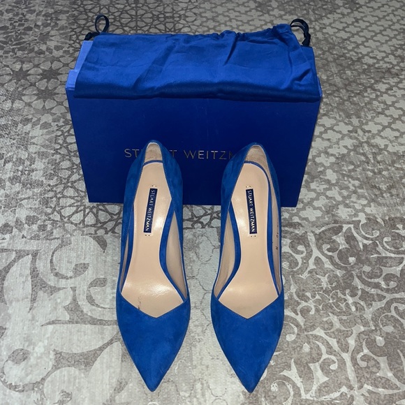 Stuart Weitzman | Shoes | Royal Blue Stuart Weitzman Anny Pump Size ...